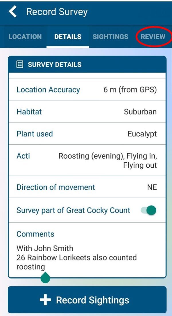 Great Cocky Count: Using the Birdata mobile app - BirdLife Australia