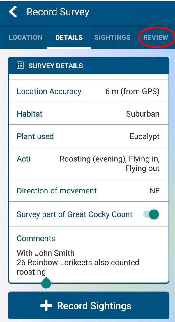 Great Cocky Count: Using the Birdata mobile app - BirdLife Australia